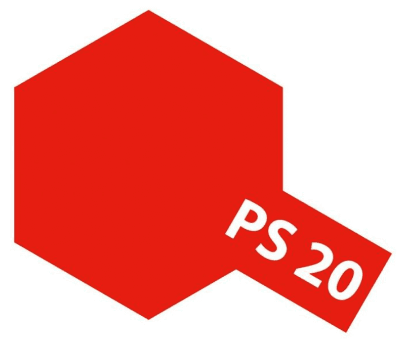Tamiya PS-20 FLUORESCENT RED 86020