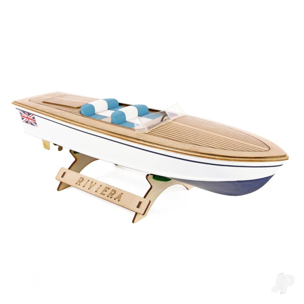 The Wooden Model Boat Company Riviera Motor Boat Kit 400mm
