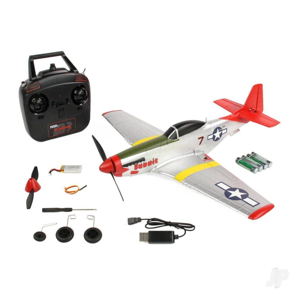 Top Rc Mini P-51 Red Tail RTF Mode 2 450mm