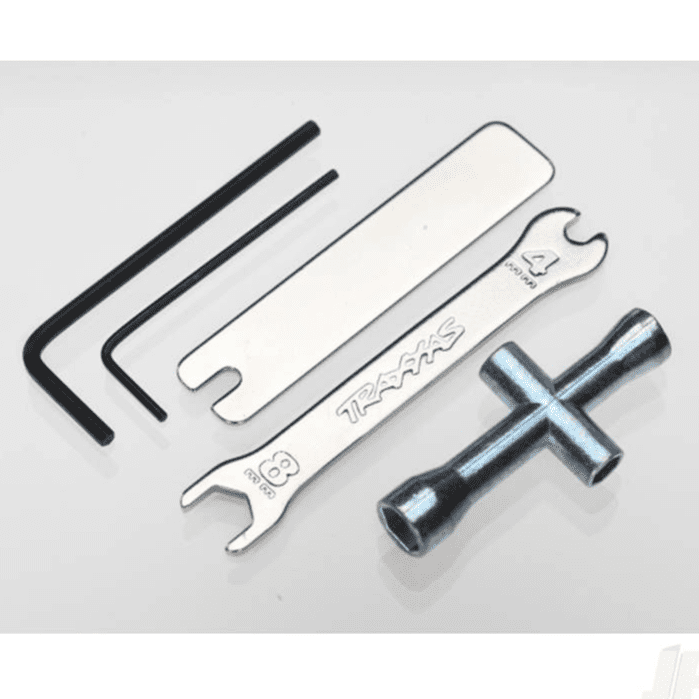 Traxxas Tool set includes 1 5mm & 2 5mm hex wrenches/ 4-way wrench/ 4mm ...