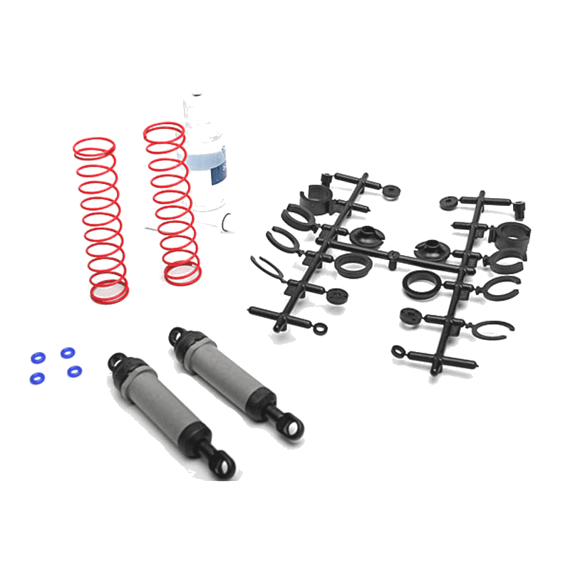 Traxxas Ultra shocks grey XX-Long complete with spring pre-load spacers ...