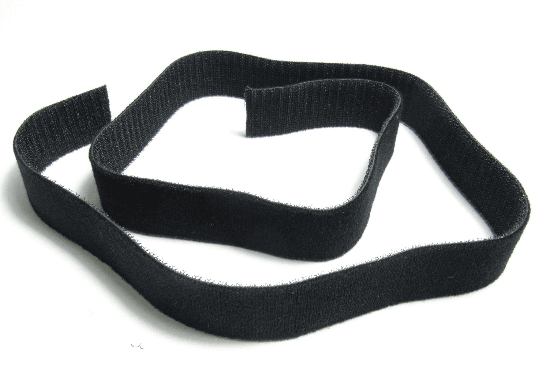 Velcro 25mm Wide loops & hooks integrated 1 Meter - Black