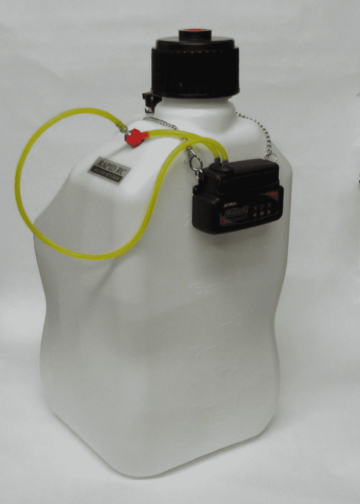 VP Racing Fuel Caddy 20 Litre with Electric pump White