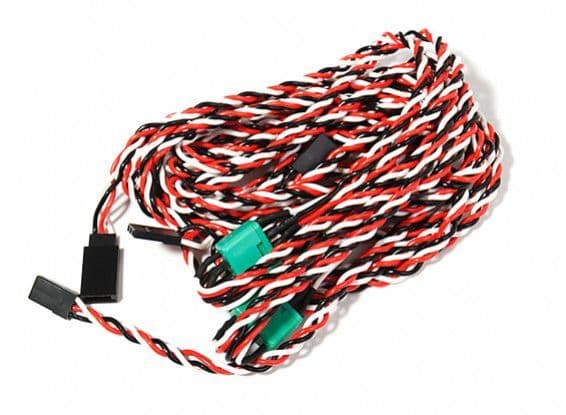 Wing Servo Leads 90cm Futaba with D-0953 MPX 2pcs