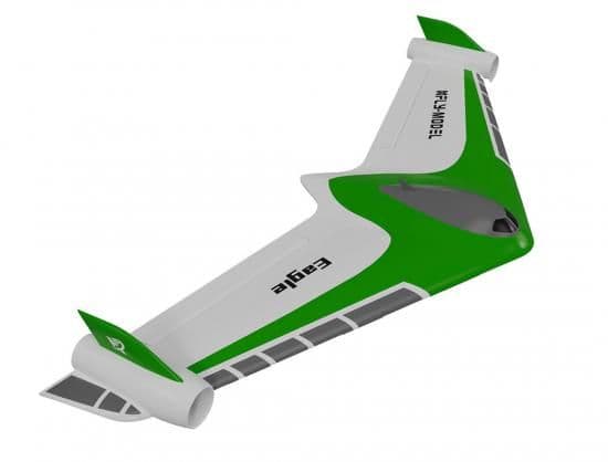 XFLY EAGLE 40MM EDF FLYING WING WITH GYRO - GREEN