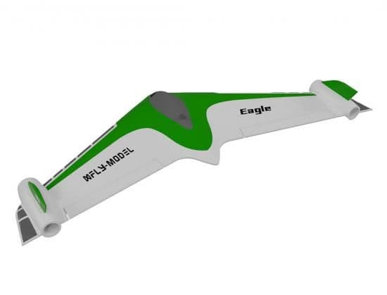 XFLY EAGLE 40MM EDF FLYING WING WITH GYRO - GREEN