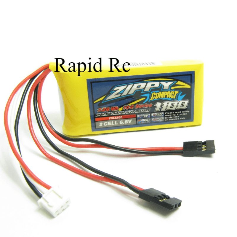 Zippy Flightmax 1100mAh 6 6v LiFePo4 2S1P Receiver Pack