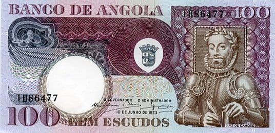 10306 ANGOLA P106 10th June 1973 100 Escudo banknole uncirculated