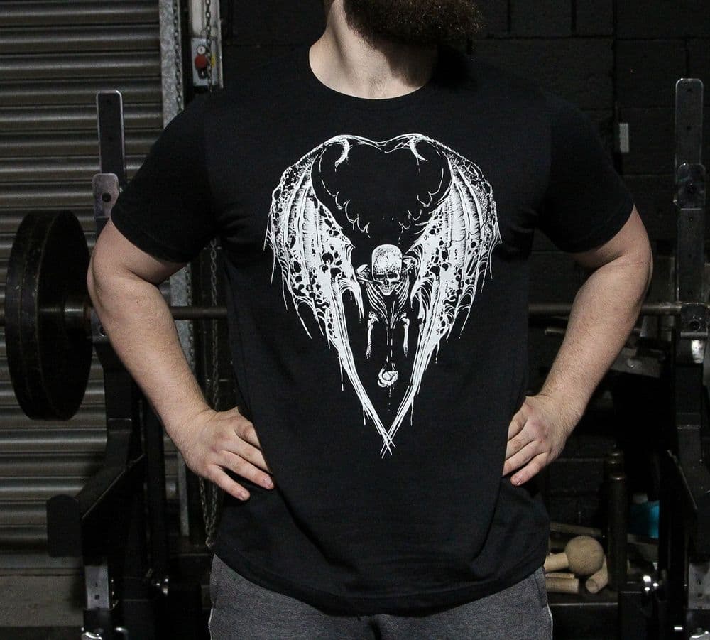 S316 Fallen tshirt - Heather Black