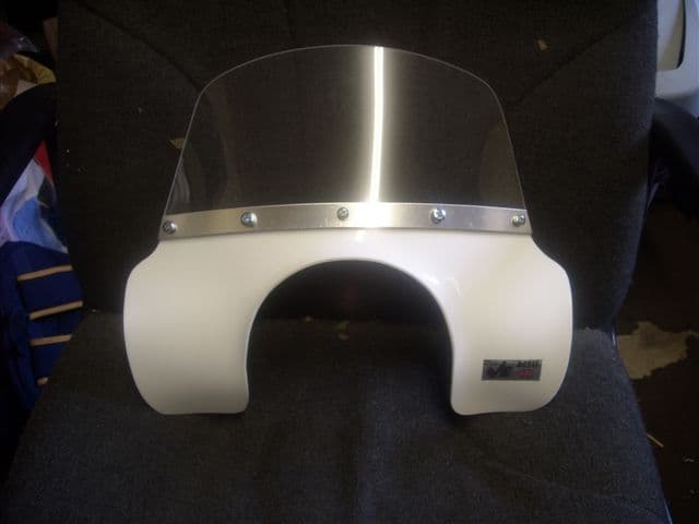 Vespa Px Mod White Flyscreen