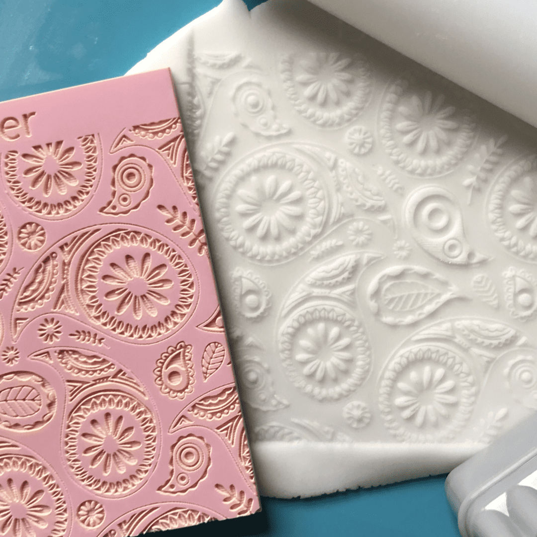 Amber Engraved square stamp