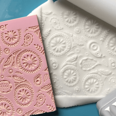 Amber Engraved square stamp