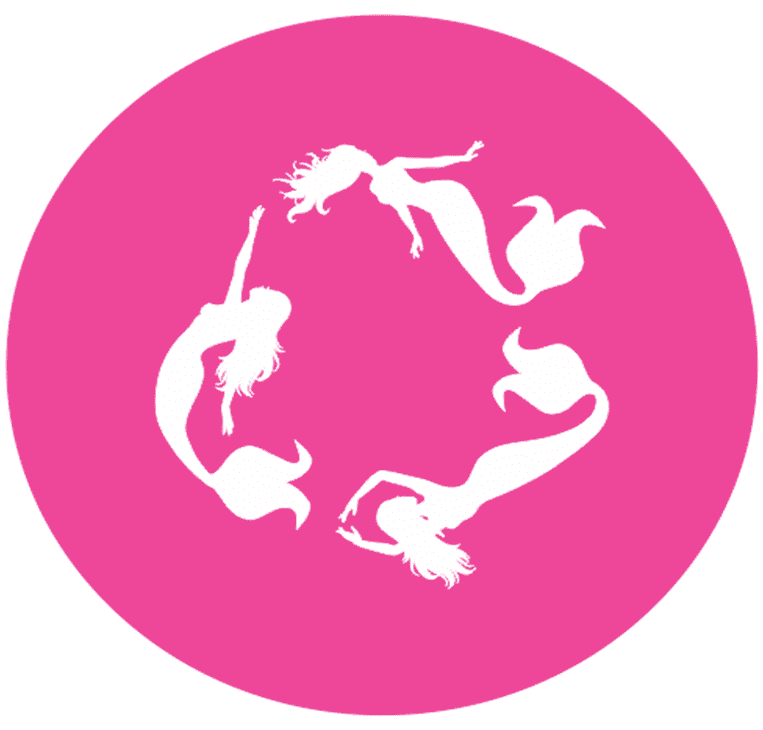 Circle of Three Mermaid Engraved circle stamp