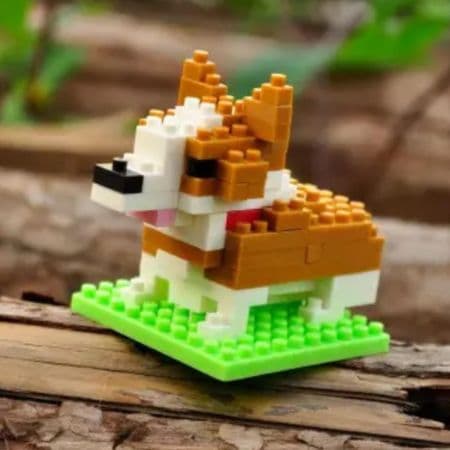 Corgi Dog Micro Building Blocks
