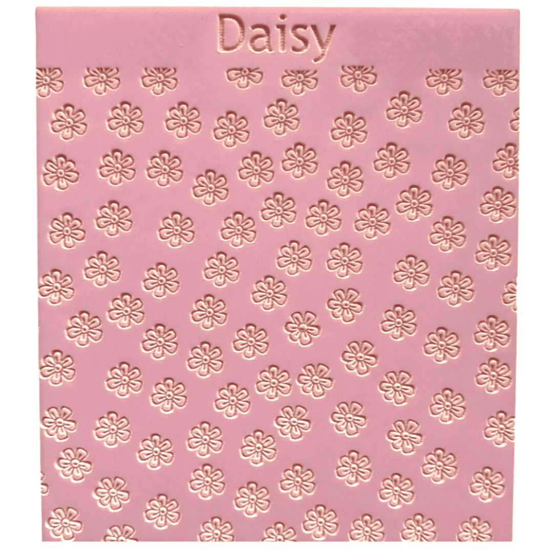 Daisy Engraved square stamp