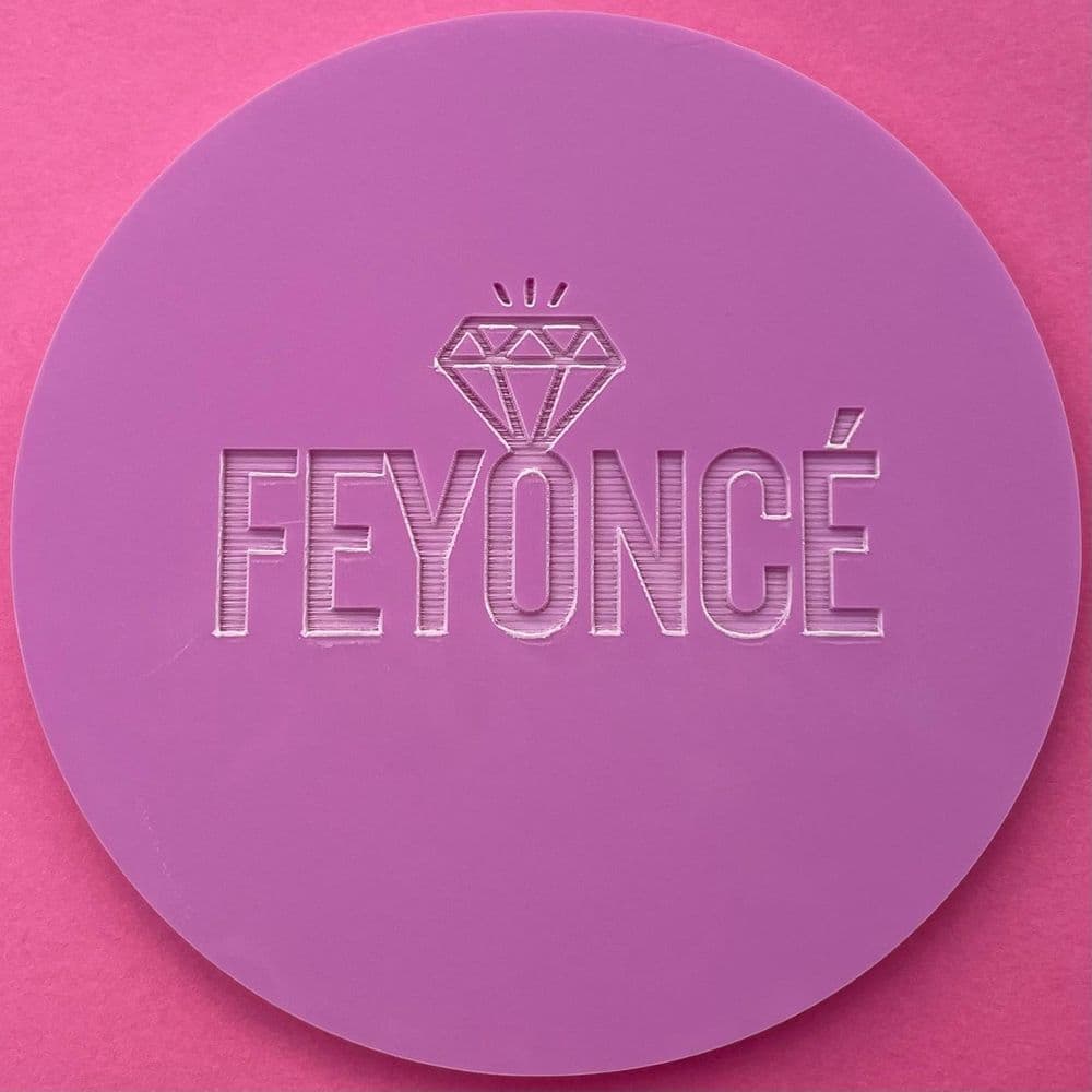 Feyonce with Diamond Engraved circle stamp Fiancee