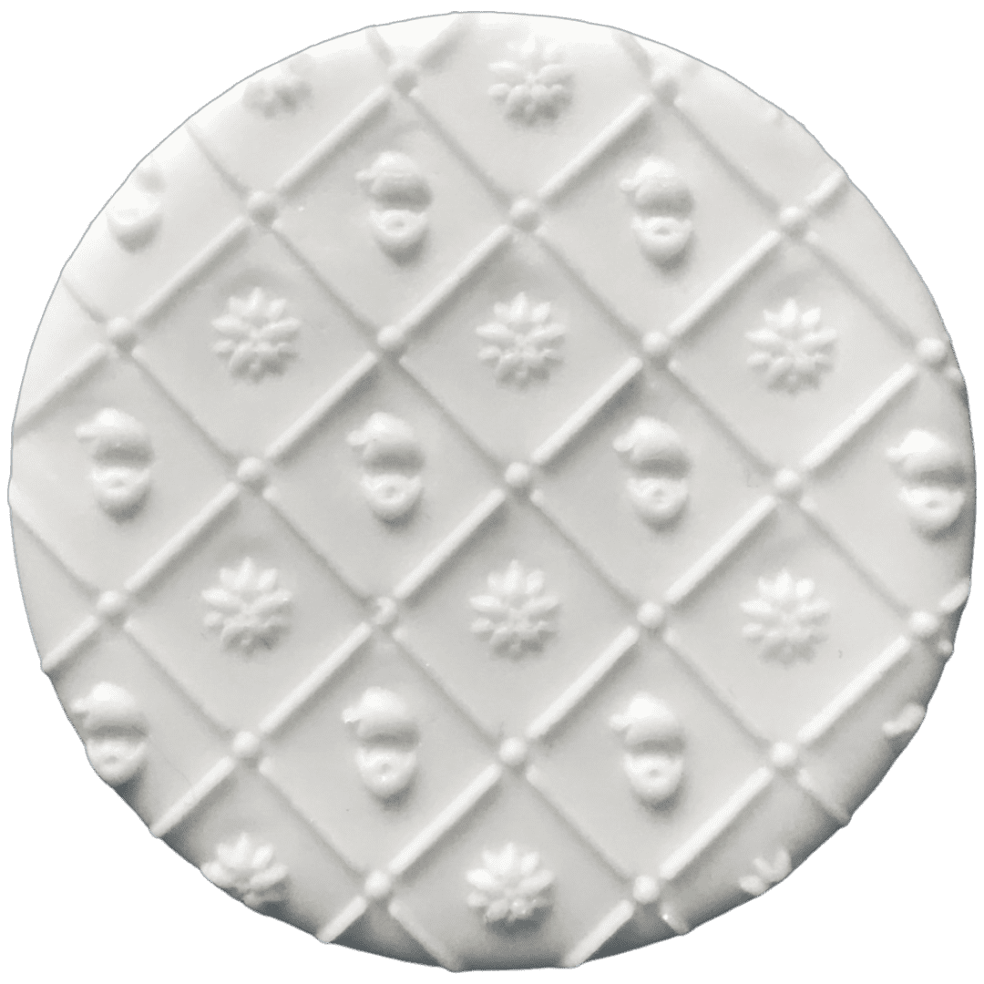 Santa Criss Cross Engraved square stamp