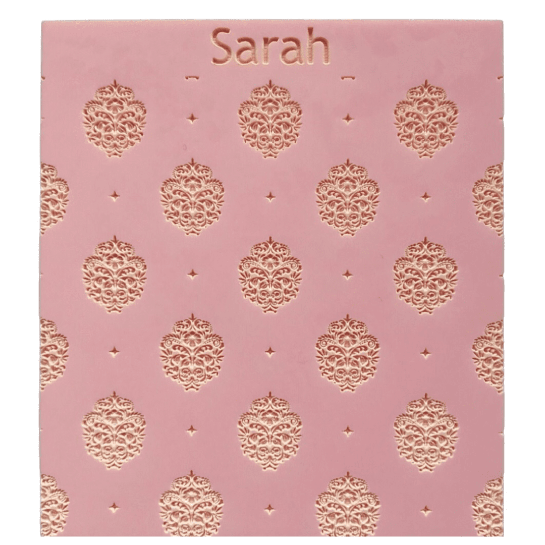 Sarah Engraved square stamp