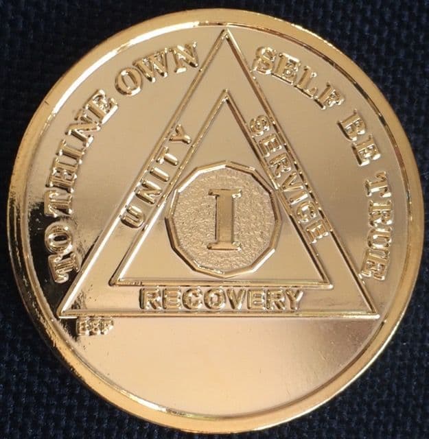 1 Year Bronze Sobriety Chip
