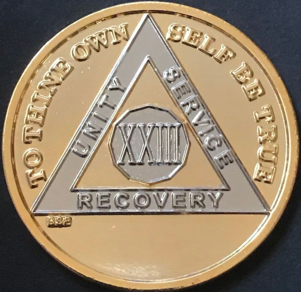 23 Year Bi Plate Gold Silver