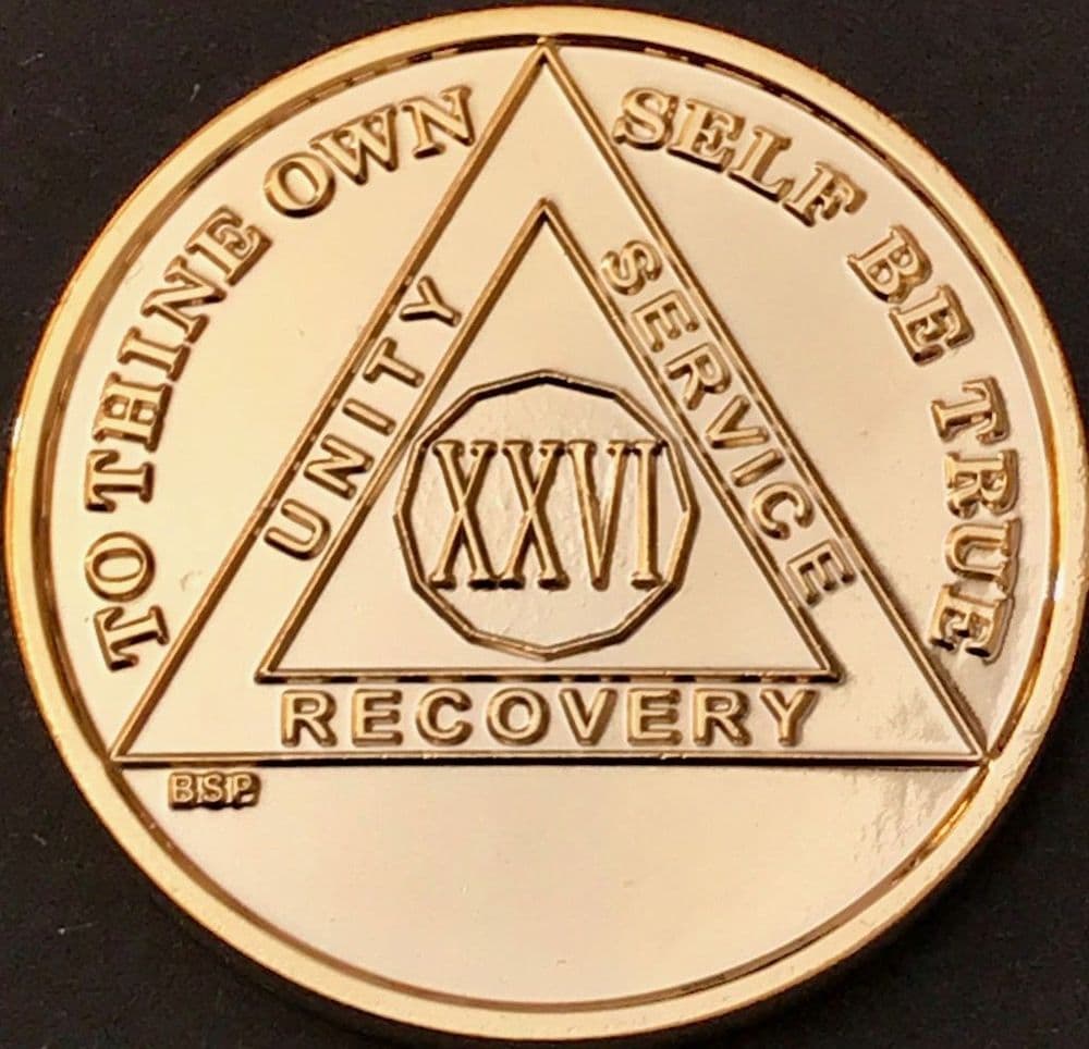 26 Year Gold Plate