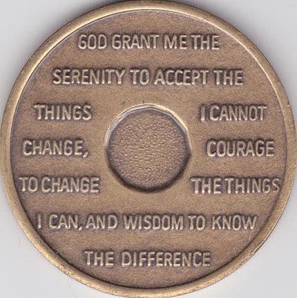 30 Year Bronze Sobriety Chip