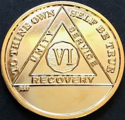 6 Year Bronze Sobriety Chip
