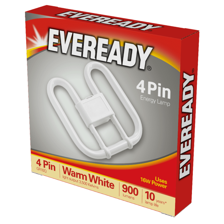 Eveready 2D Lamp 16W 4 PIN 240V CFL