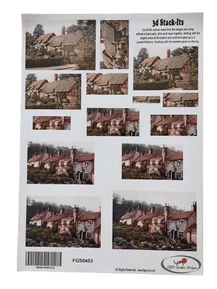 Country Homes 3D Stackers By FGS Creative Designs