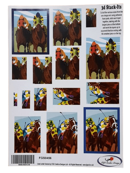 Horse Racing 3D Stackers By FGS Creative Designs
