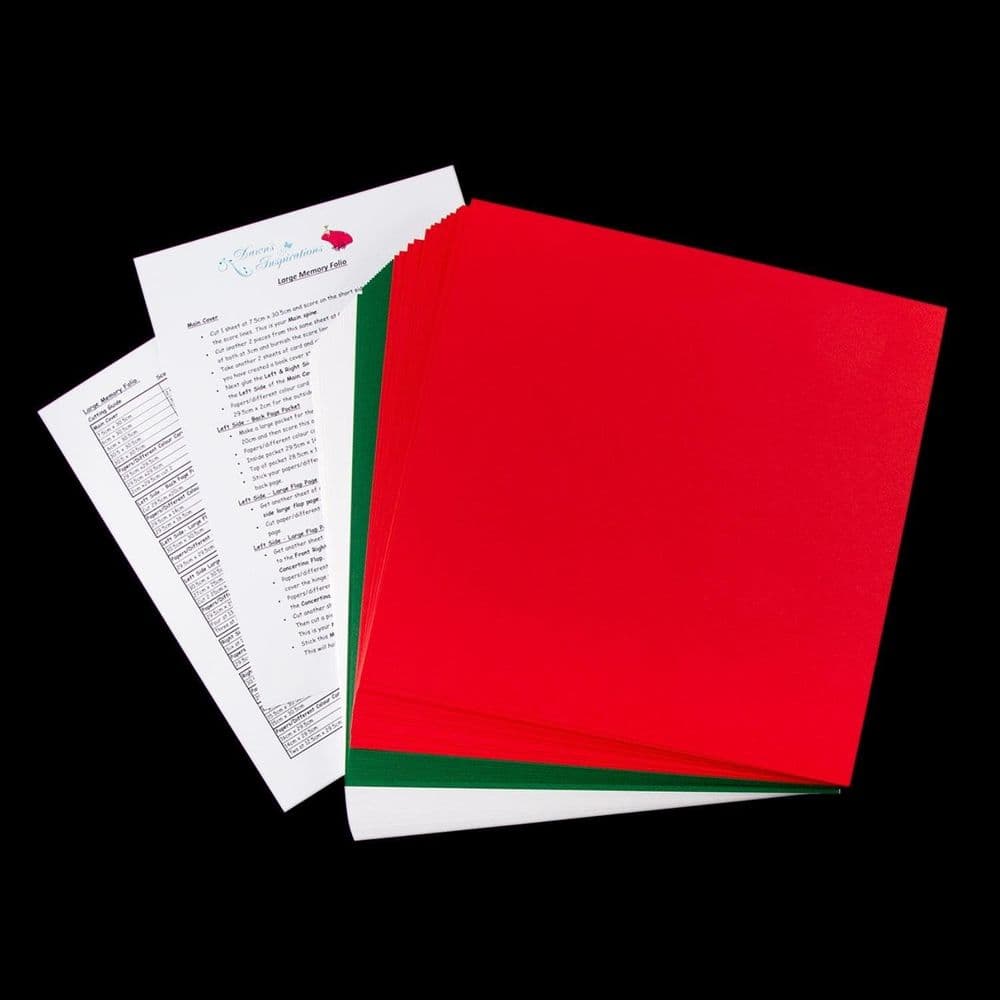 Pink Frog Crafts 12 Inch Memory Folio Kit - True Red True Green & True ...