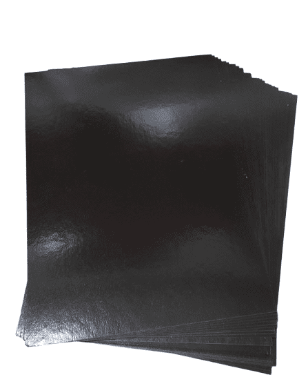 Pink Frog Crafts Black Gloss 385gsm Seconds 20 A4 Sheets