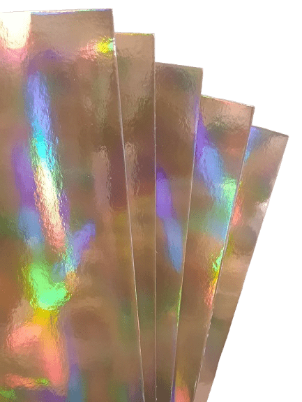 Pink Frog Crafts Gold Rainbow Mirror Card 300gsm 5 A3 Sheets