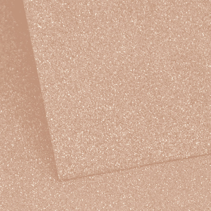 Pink Frog Crafts Rose Gold Non-Shed Glitter A4 Card 285gsm