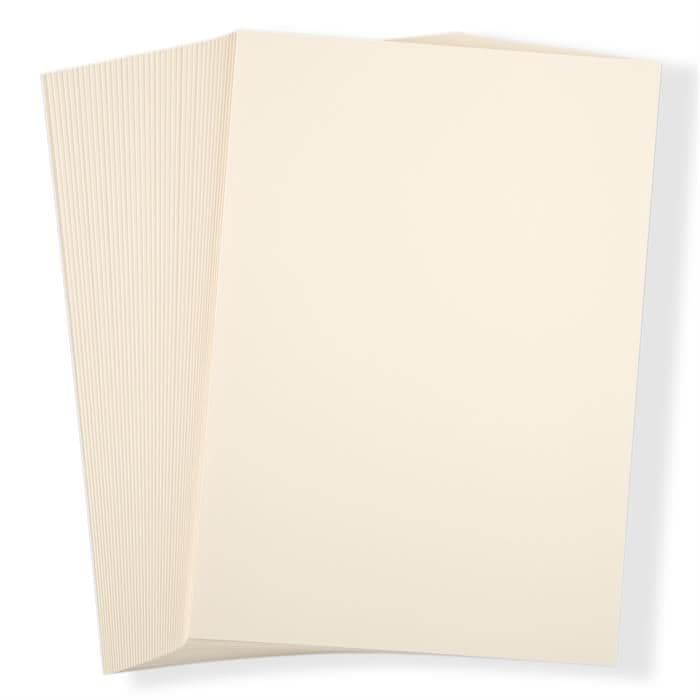 Pink Frog Crafts True Ivory Unscored Card 290gsm 40 21cm x 30cm Sheets