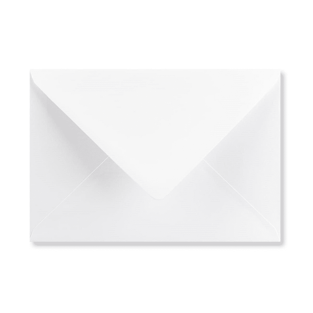 Pink Frog Crafts White C5 Diamond Flap Envelopes 100gsm