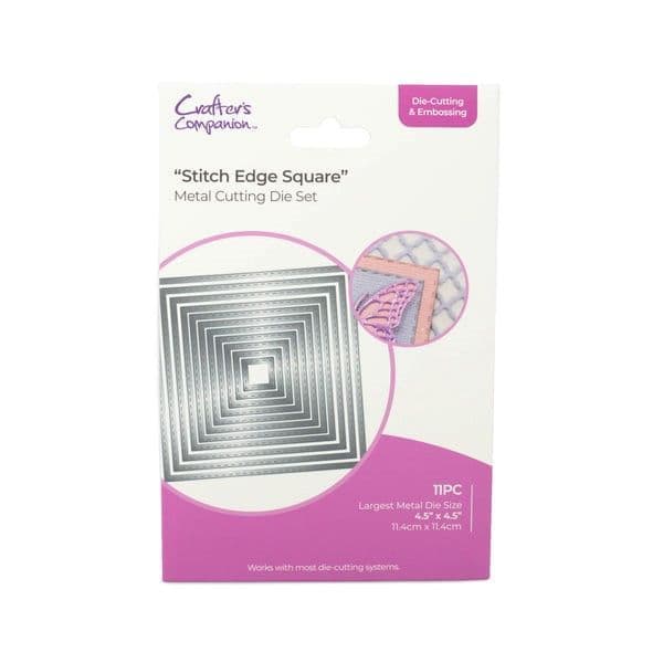 Stitch Edge Square - Die Cutting & Embossing Die By Crafter s Companion