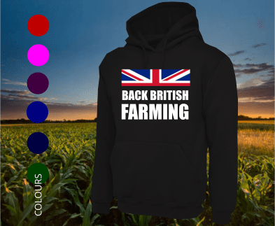 BACK BRITISH FARMING HOODIE