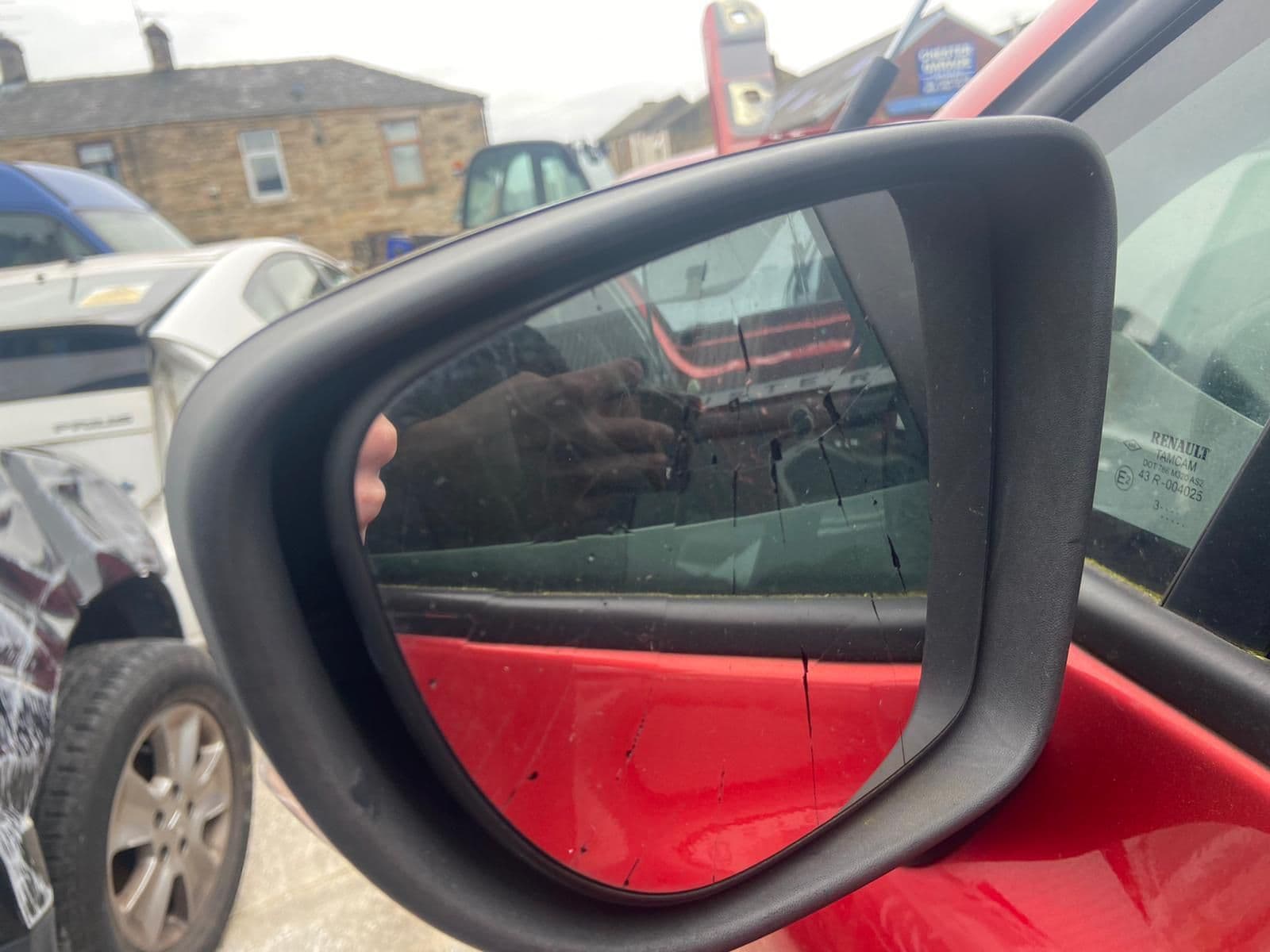 13-18 RENAULT CLIO MK4 PASSENGER SIDE POWER FOLDING WING MIRROR BLACK ...