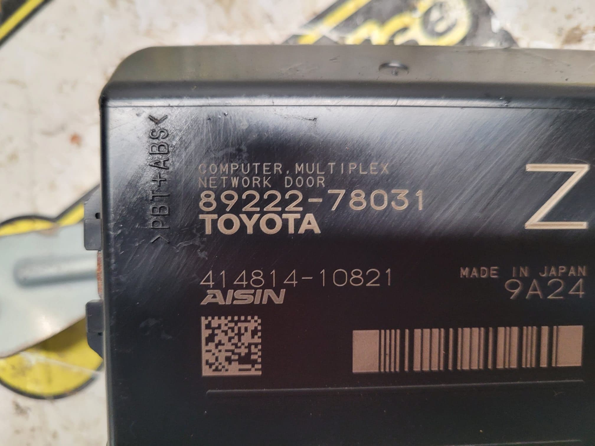2014-2020 LEXUS NX300H MULTIPLEX NETWORK DOOR COMPUTER ECU - 89222 ...