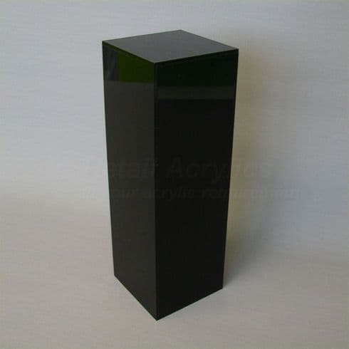 100cm Tall - Black Acrylic Display Pedestal / Plinth