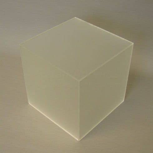 10cm - Frost Acrylic Display Cube / Box