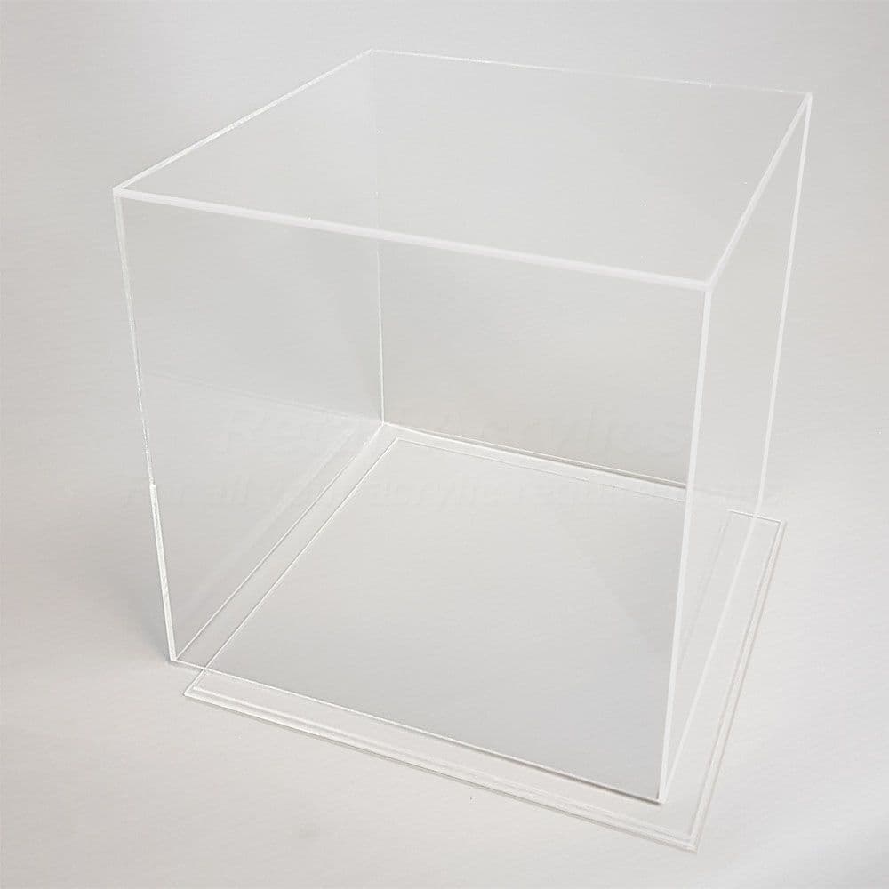 15cm Clear Acrylic Display Case with Clear Base