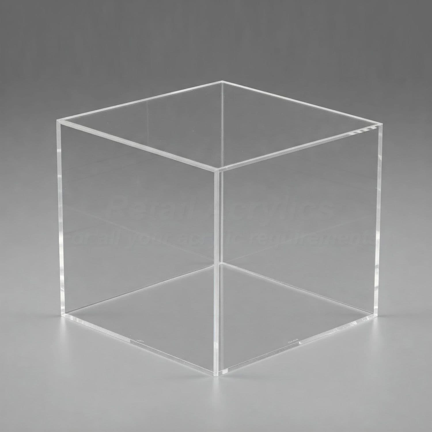 20cm - Clear Acrylic Display Cube / Box