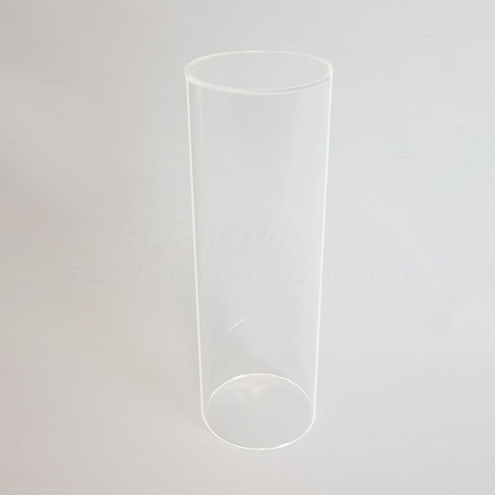 20cm Tall - Clear Acrylic Cylindrical Pedestal / Plinth