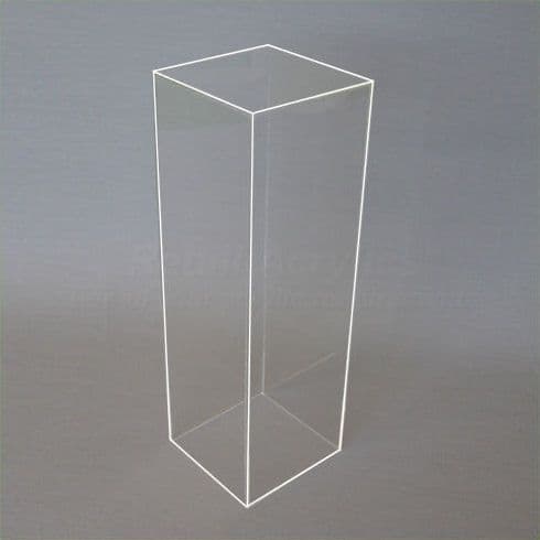 90cm Tall - Clear Acrylic Display Pedestal / Plinth
