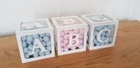 ABC Blocks Acrylic boxes - Small