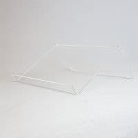 Clear acrylic laptop stand