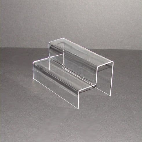 Small - Clear Acrylic 2 Step Display Stand