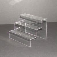 Small - Clear Acrylic 3 Step Display Stand